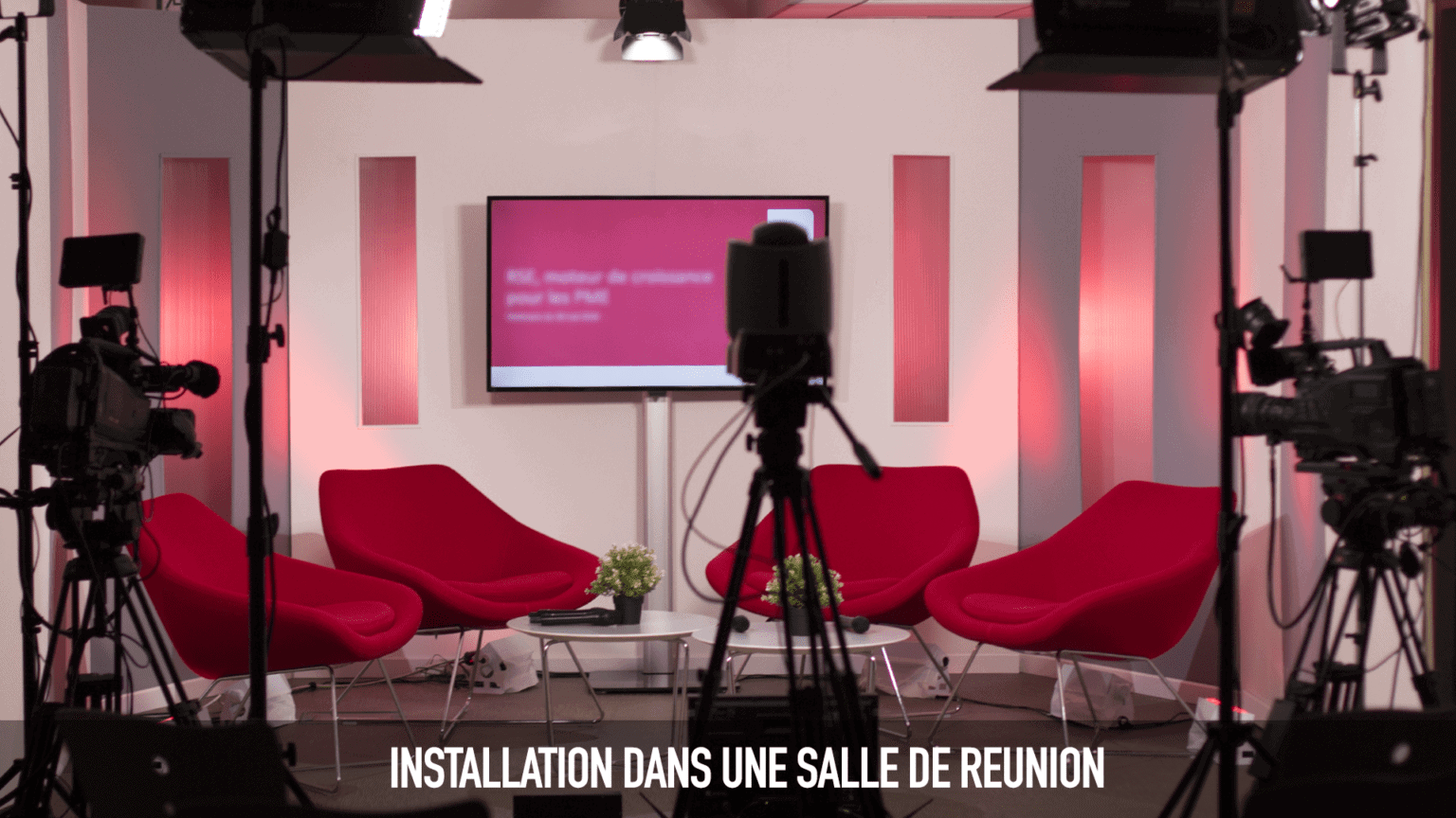 Studio TV et Plateau de tournage pour le Webinaire (Webinar)